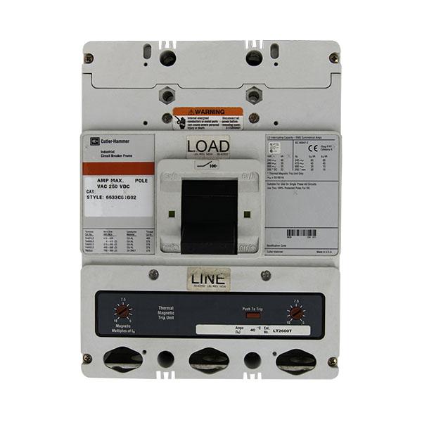 Cutler Hammer HLD3400 3 Pole 400 Amp 600v Circuit Breaker