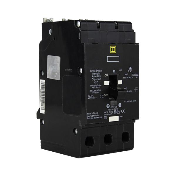 Square D EJB34125 3 Pole 125 Amp 480v Circuit Breaker